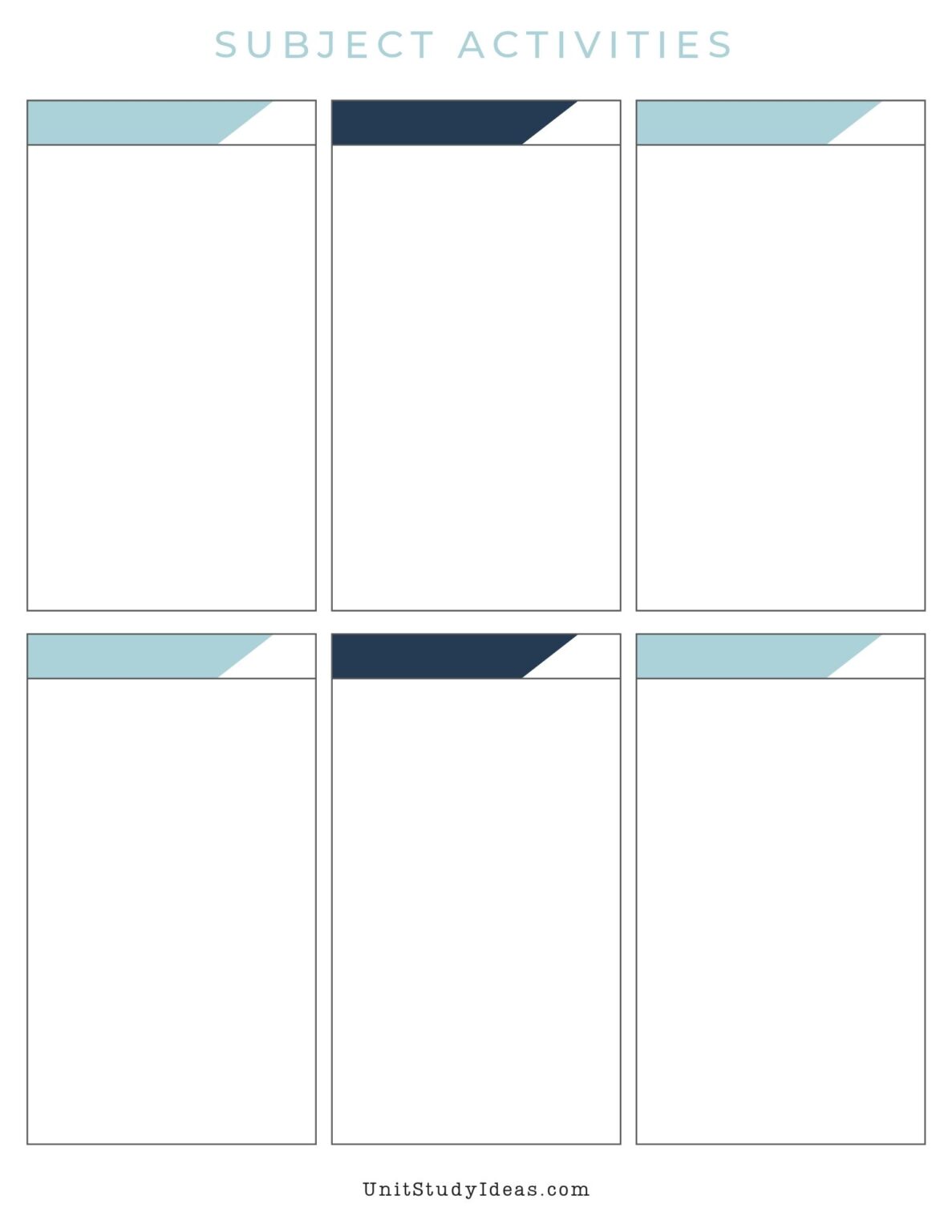 Free Printable Unit Study Planner for Homeschoolers - Unit Study Ideas